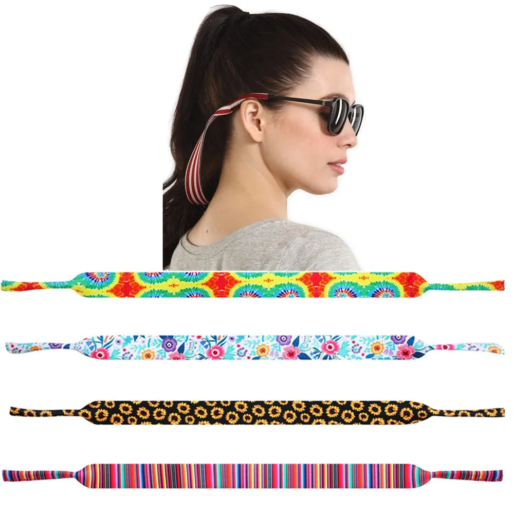 Glasses Strap Band Neoprene Stretchy Eyeglass Holder Cord Floater For ...