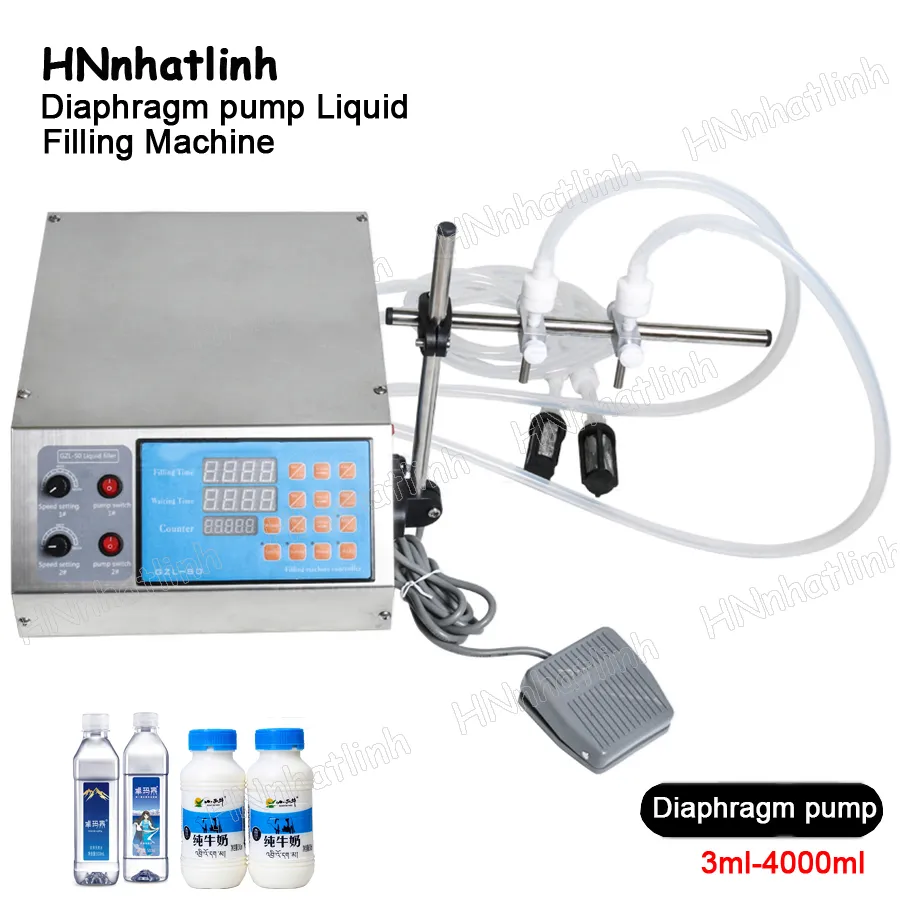 Double Nozzle Liquid Filling Machine - 3-4000ml Semi-Automatic ...