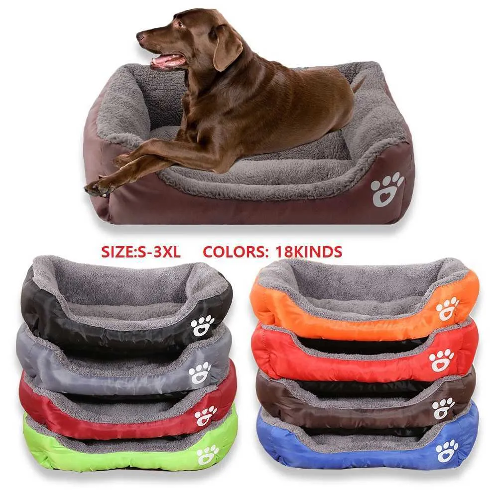 Soft & Warm Dog Bed with Waterproof Bottom - Breathable Nylon, S-3XL ...