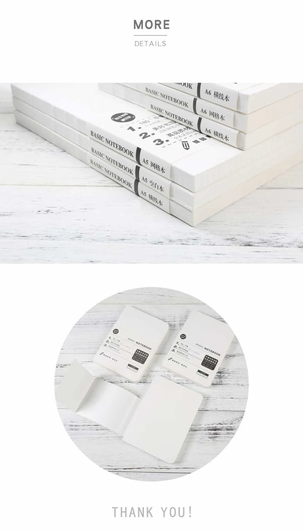 Wholesale 130 Sheets Of GRID Blank Lined A6 Notebook Filler Paper For ...
