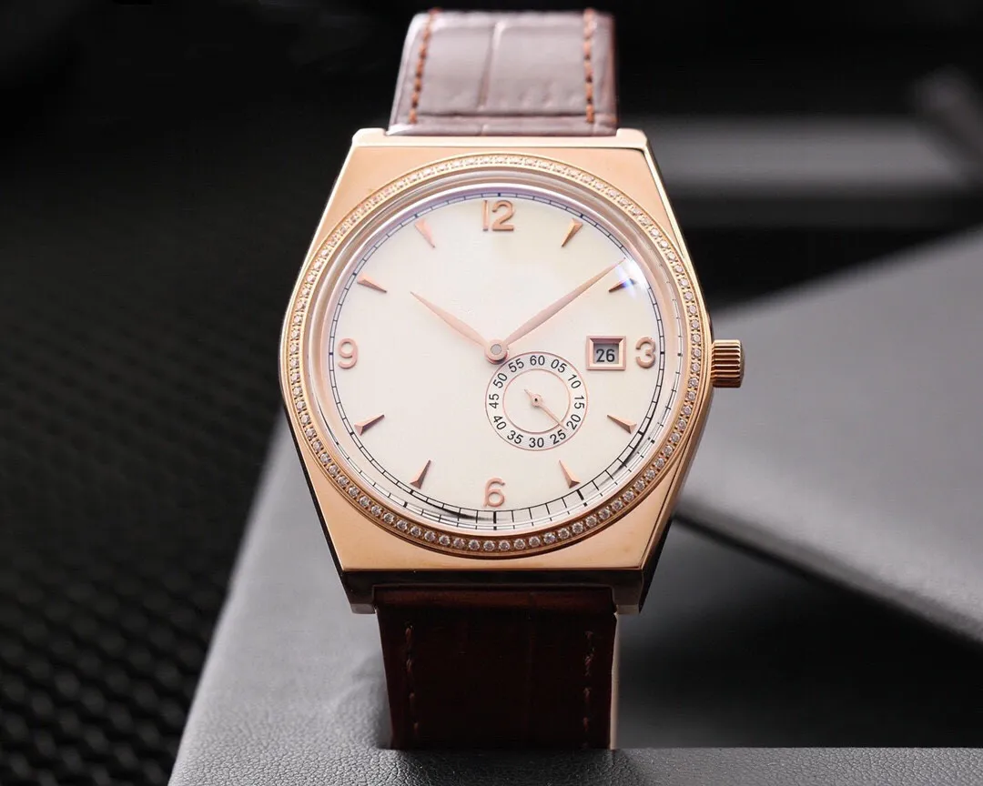 Mens Automatic Mechanical Stopwatch With Geometric Numbers, Egusd ...