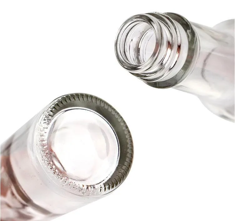 5oz Glass Woozy Bottles - 150ml Clear Sauce Bottles with Dripper Insert ...
