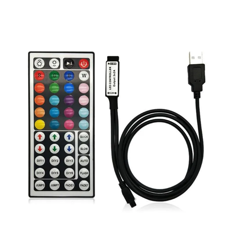 USB RGB LED Controller RF Wireless Mini Remote For 3528 5050 SMD LED ...