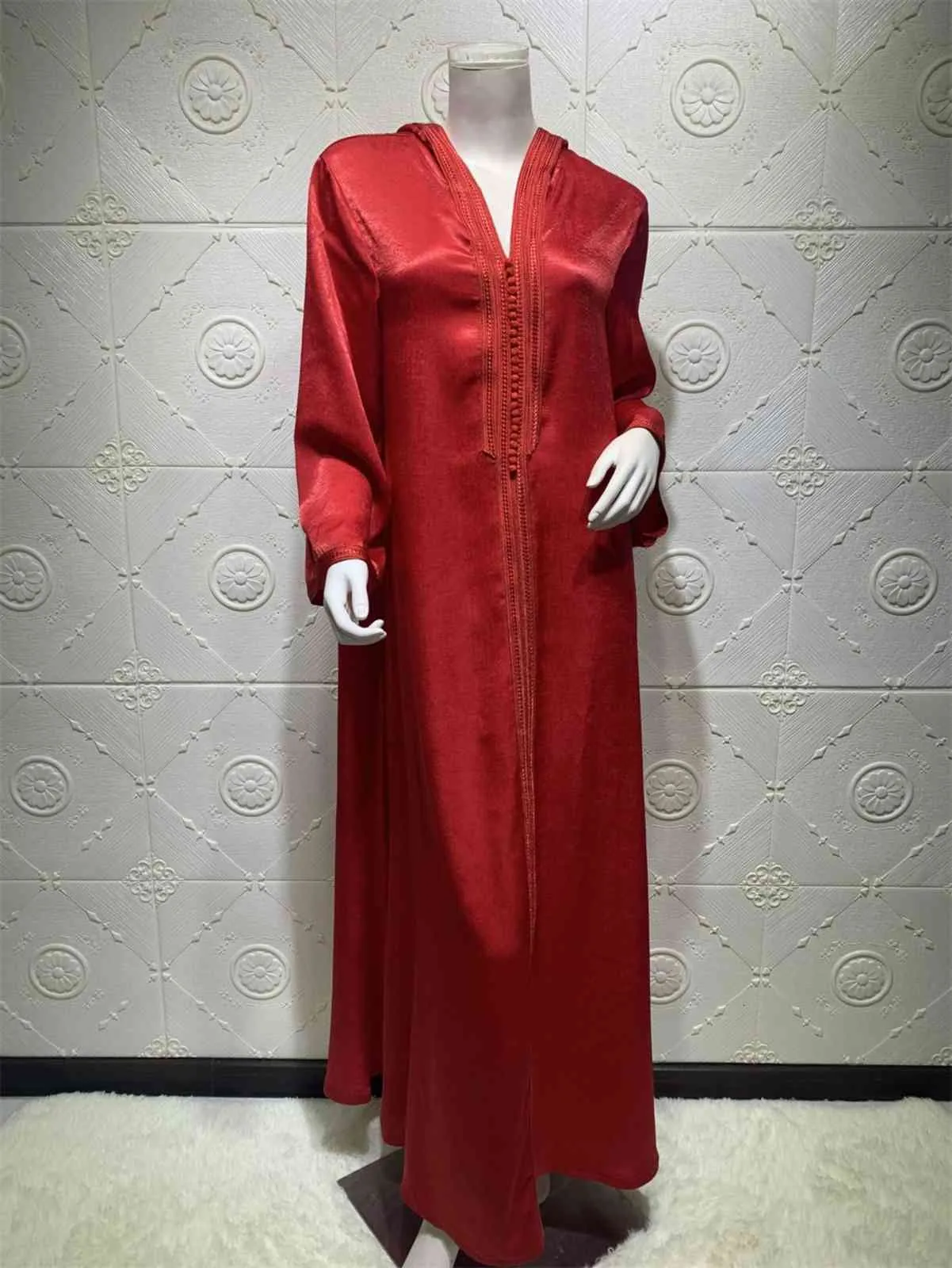Siskakia Dubai Árabe Musulmán Abaya Vestido Para Mujeres Otoño 2020 ...