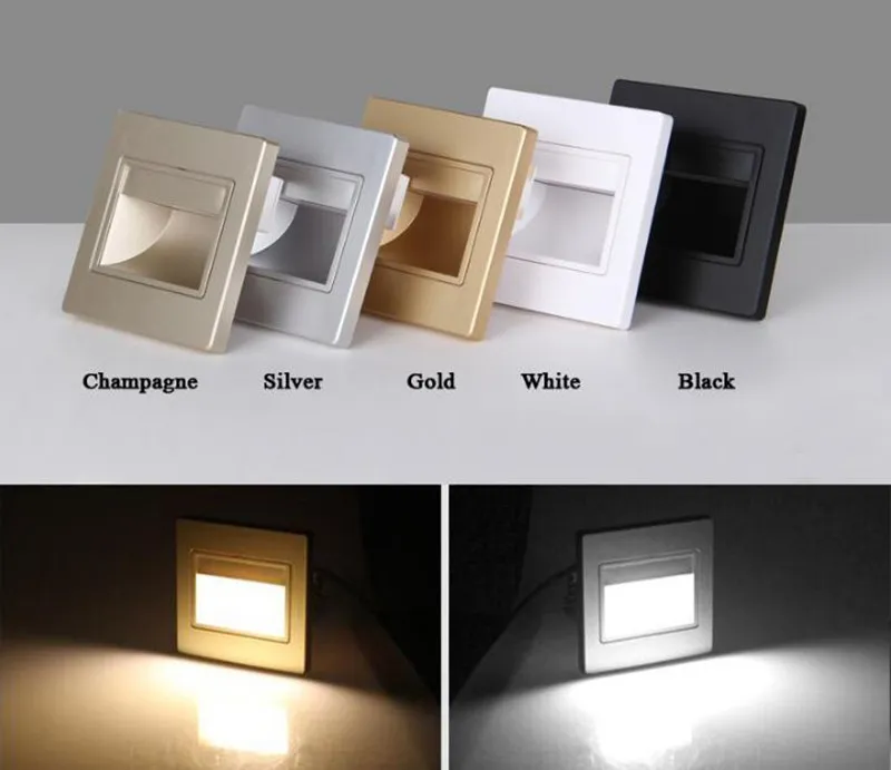 Indoor Staircase Lights Recessed LED Stair Lamp: 85 265V Wall Sconce ...
