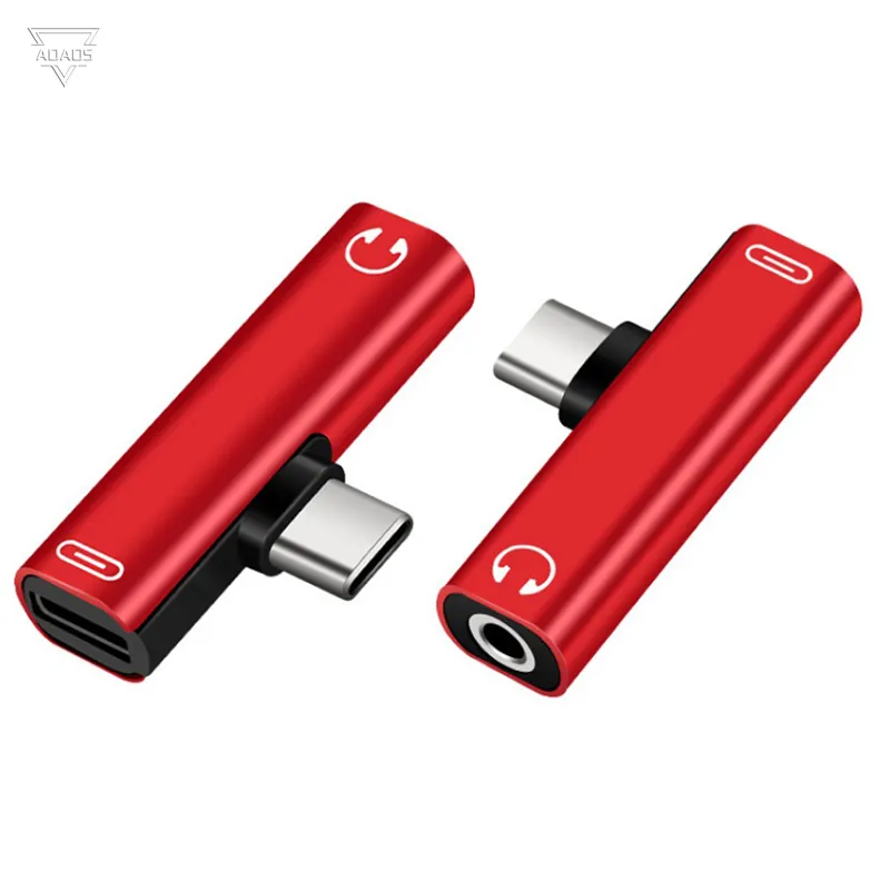 DHgate.com:Type-C 2 in 1 Adapter - Music Headphone Splitter Adapter and ...