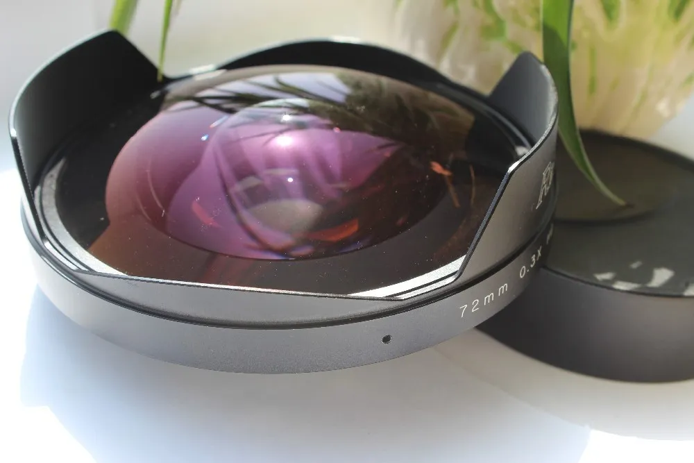 Super Fisheye Lens Kit - 0.3X Wide Angle Camcorder Lens with Adapter ...