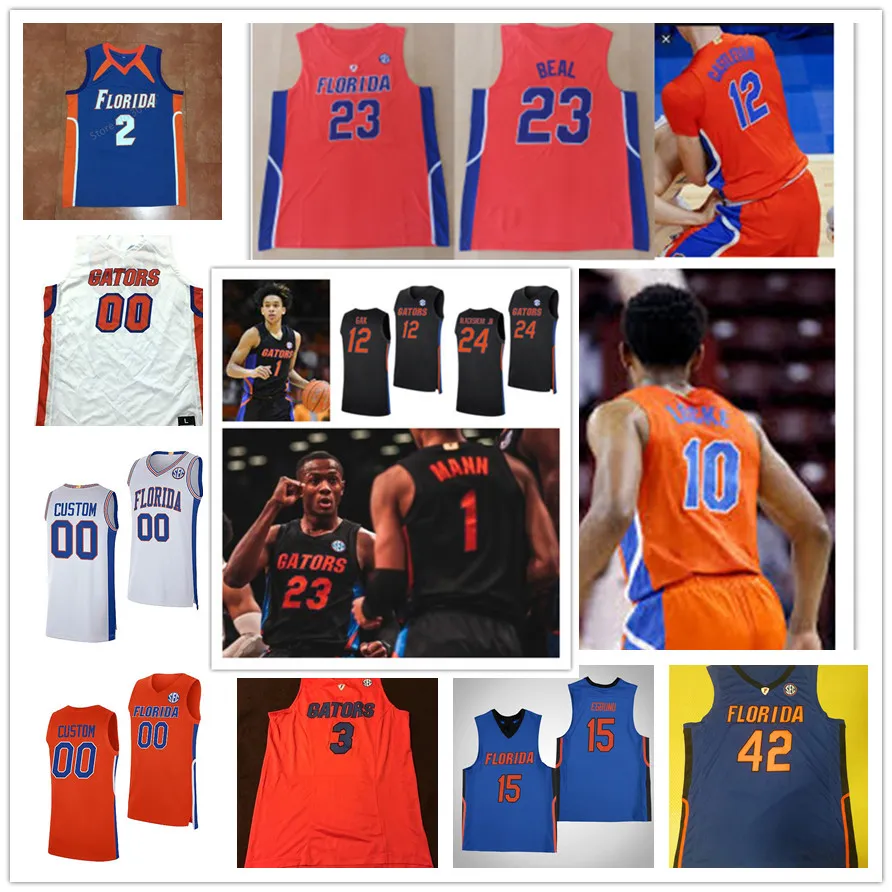 2022 NCAA Florida Gators Stitched Basketball Jersey Ques Glover 15 ...