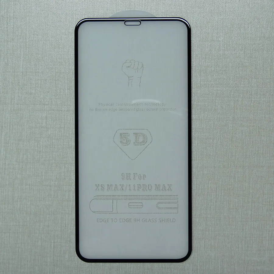 Full Coverage 5D Tempered Glass Screen Protector for iPhone - 9H ...