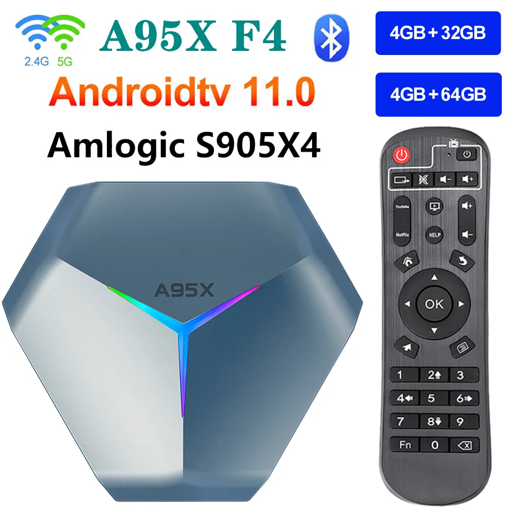 A95X Android TV Box With Amlogic S905X4 | 4GB RAM 32GB Storage | 8K HDR ...