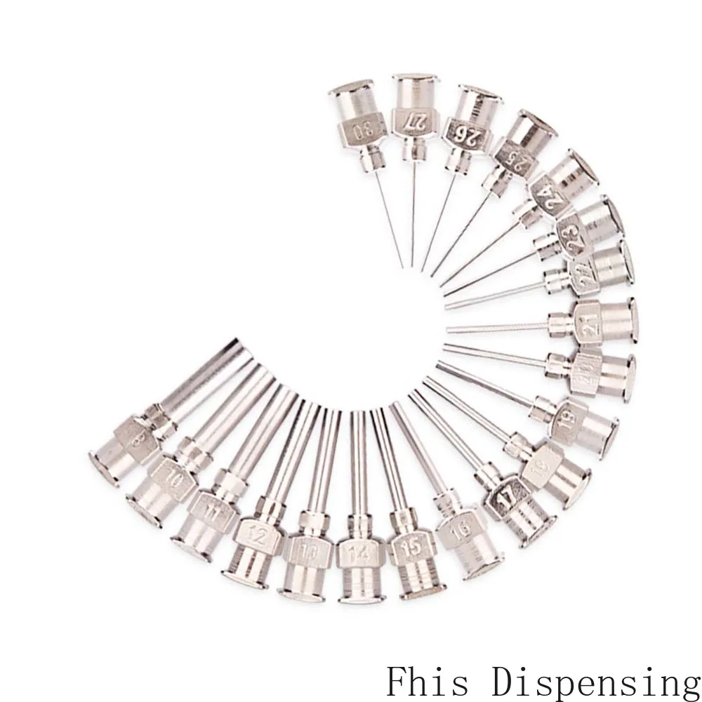 Wholesale Wholesale 8G~30G W/ISO Standard Dispensing Needle Blunt Tip 0.5 Inch Tubing Length ...