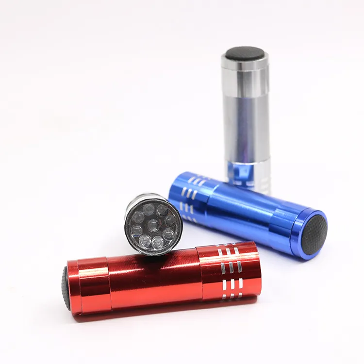 Portable 9 LED UV Flashlight Torch - Compact Aluminium Hiking ...