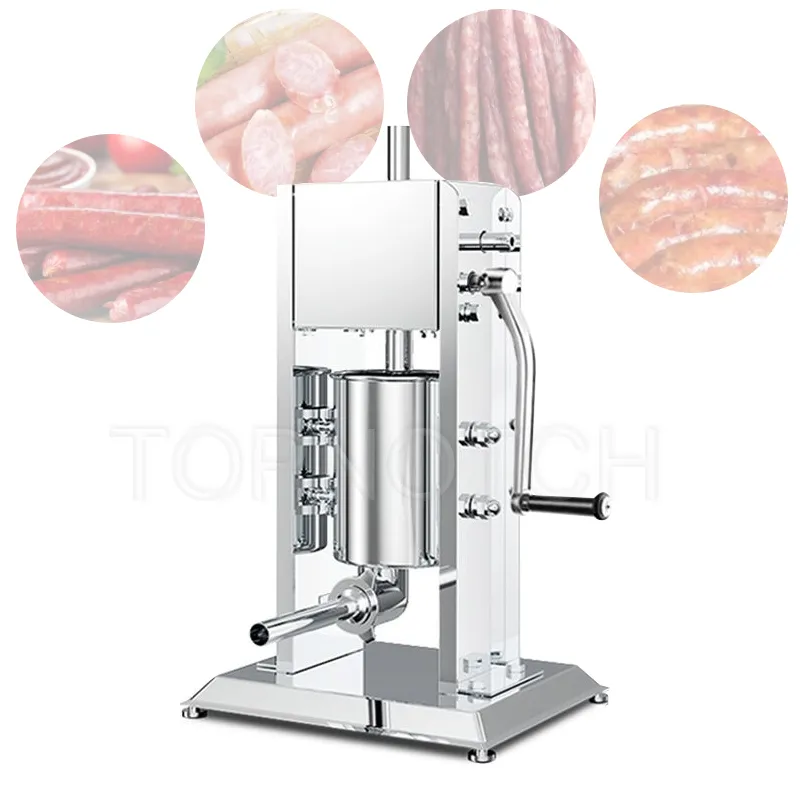 Manual Vertical Sausage Stuffer Stainless Steel Meat Filling Machine ...