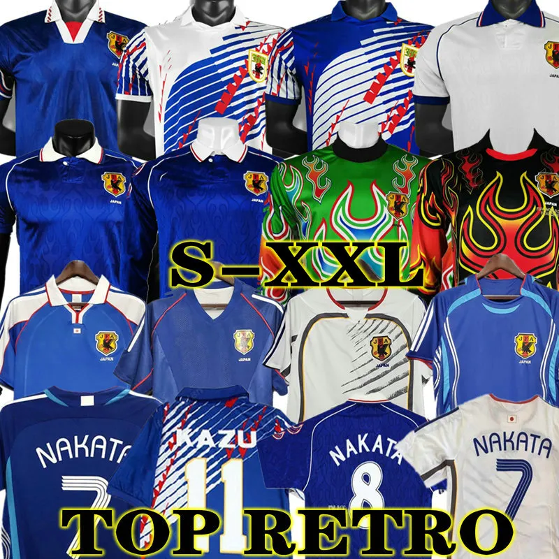 NAKATA 2006 Retro Japan Soccer Jersey Vintage 1994 1998 2000 SOMA AKITA ...