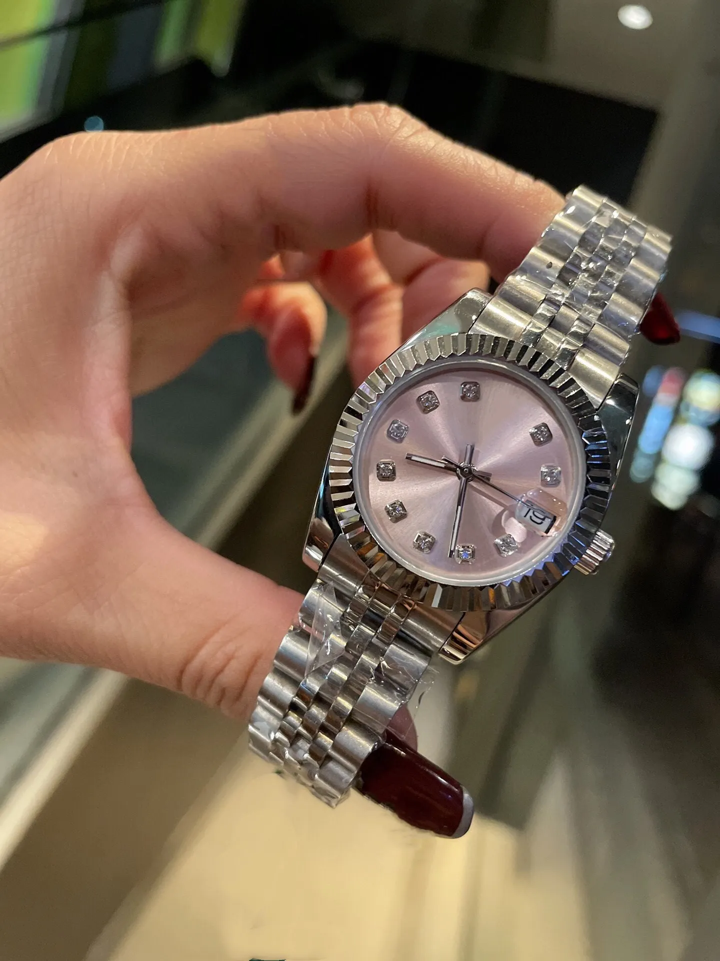 Elegant Women's Square Watch: Classic Stainless Steel Ladies Wristwatch ...