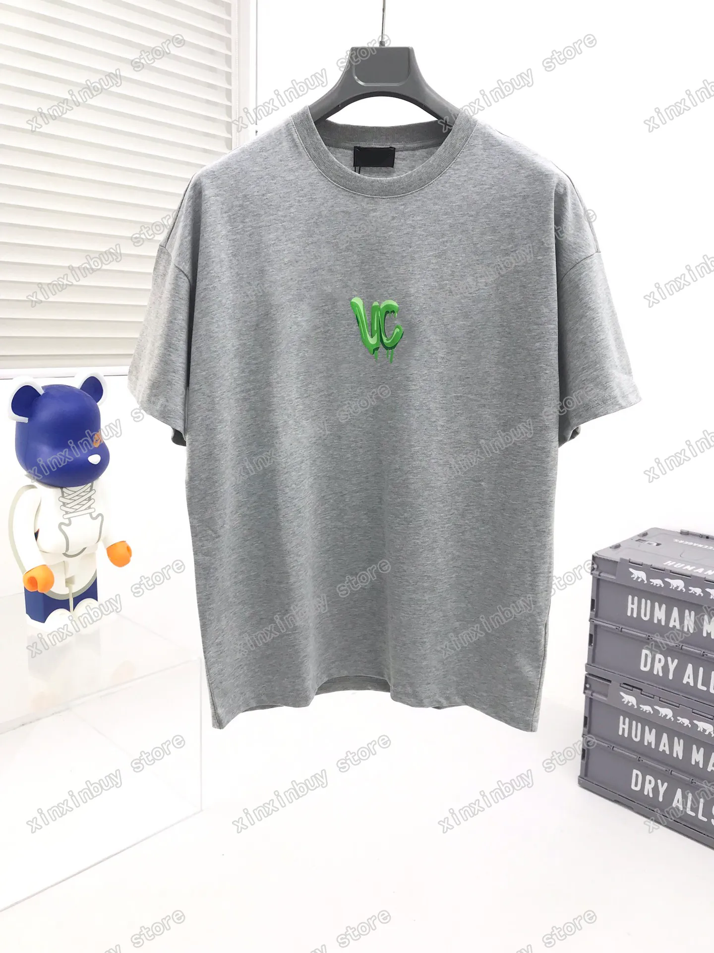 Wholesale 22ss Men Women Designers T Shirts Tee Paint Graffiti Paris Print Short Sleeve Man Crew ...