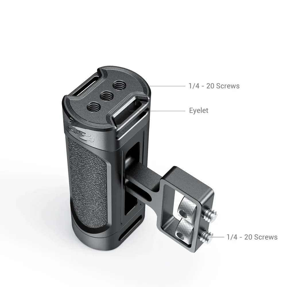 Mini Camera Side Handle With Two 1/4 20 Screws And Strap Eyelet For ...