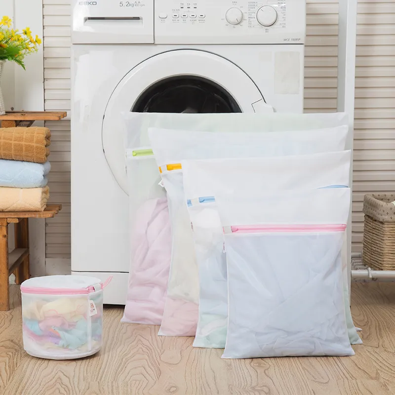 5-Piece Thickened Laundry Bags for Delicate Clothes, Washing Machine ...
