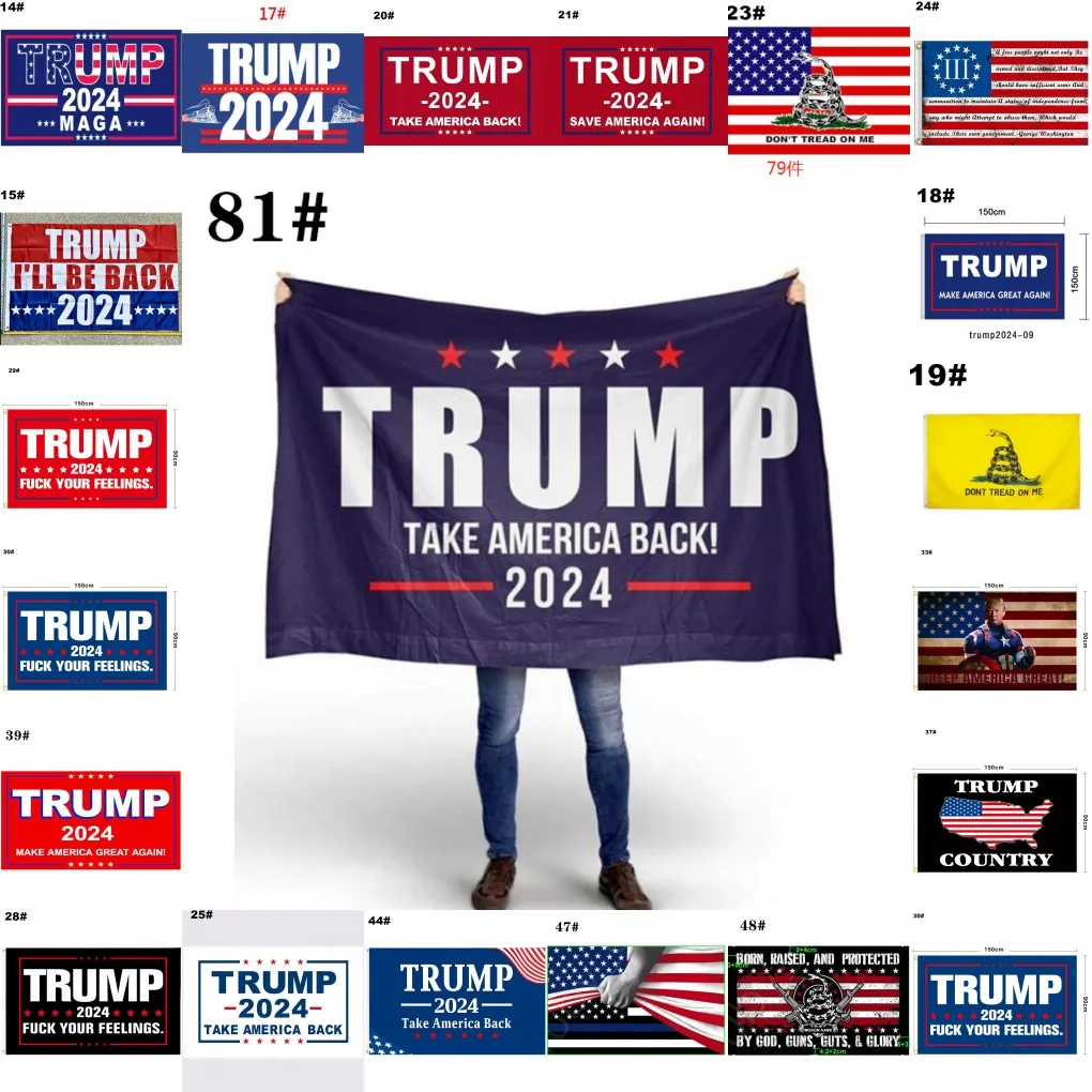 2024 Re-Elect Take America Back white flag - 20 Patriotic Designs - 3x5 ...