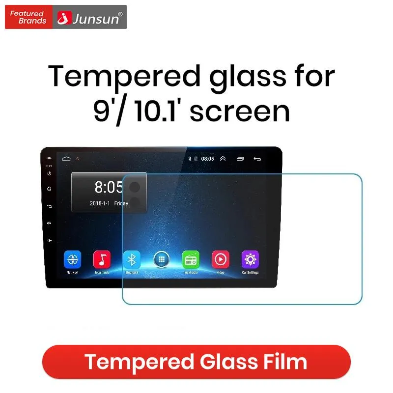 DHgate.com:Junsun Car Radio Tempered Glass Screen Protector for 9 and ...