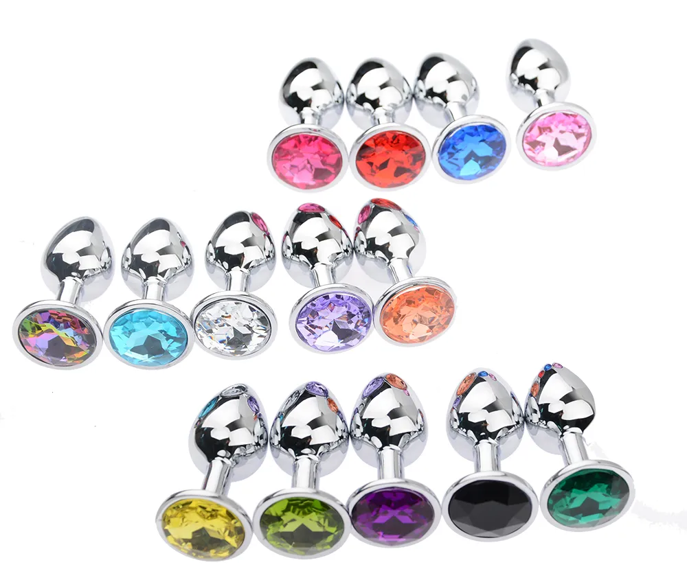 Latest Small Size Stainless Steel Anal Plug With Crystal Jewelry Mini