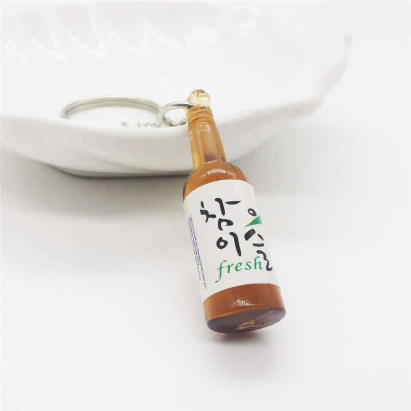 Bebida De Moda Coreana Soju Botella Llavero es Simulación Resina ...