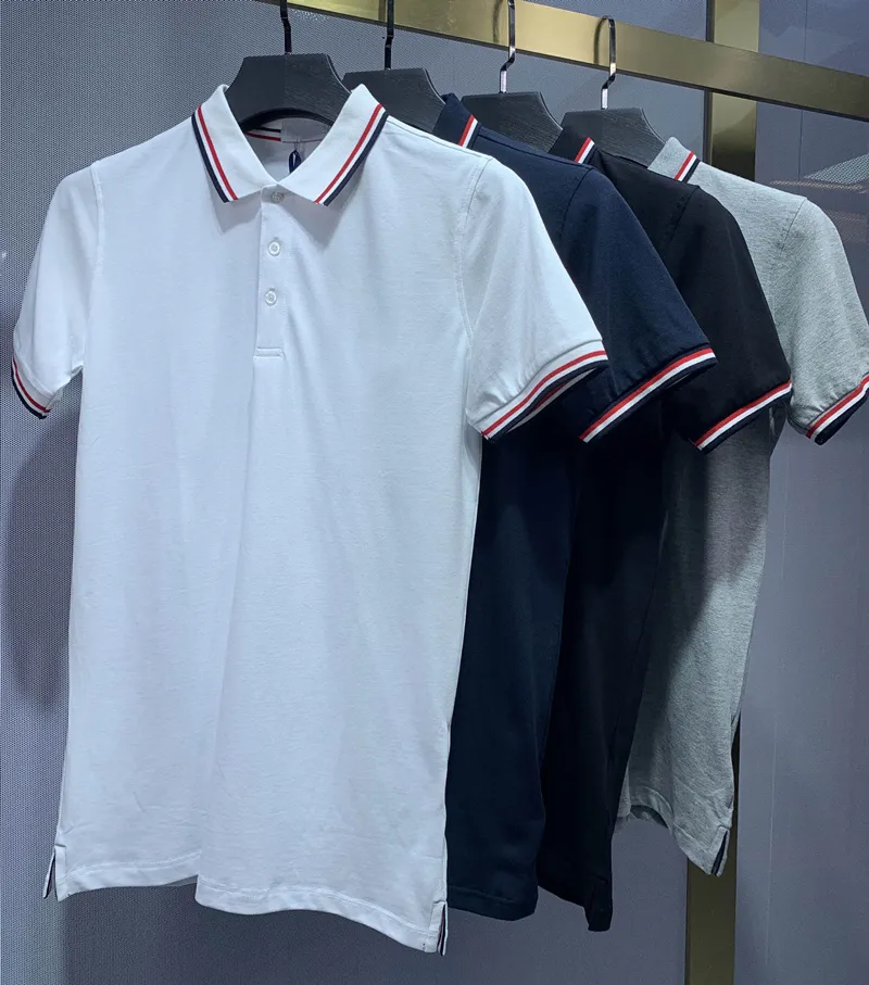 Wholesale Top Quality Men's Designer Thom Browne Polo Shirt With Street ...
