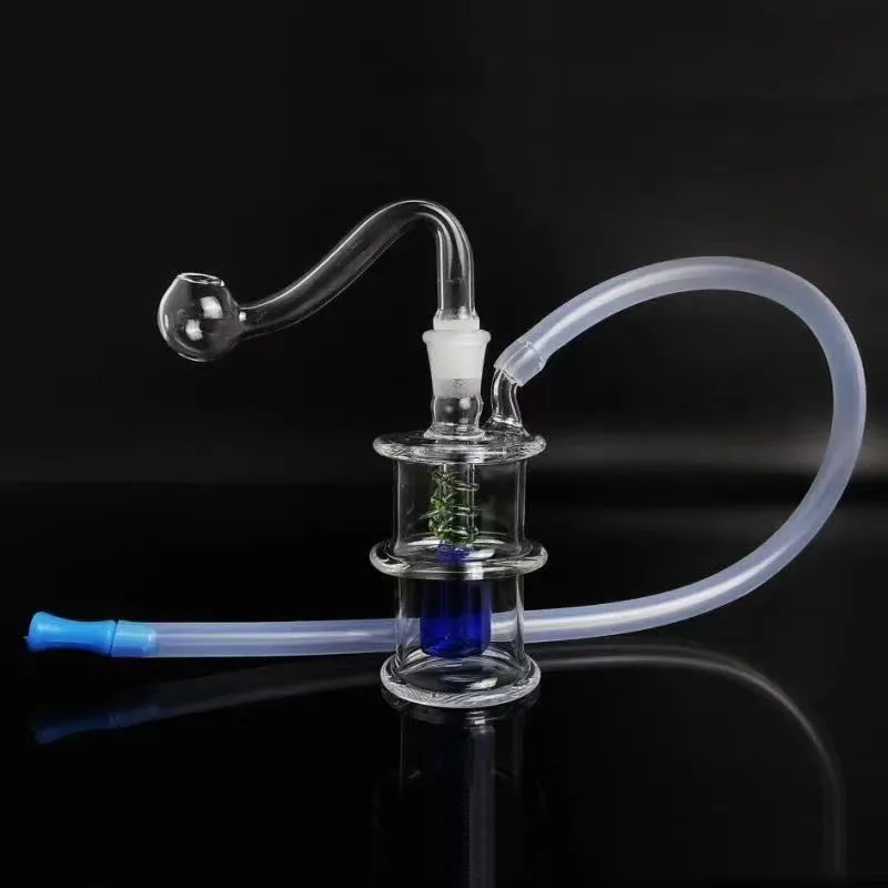 Mini Glass Beaker Bongs 10mm Female Recycler Glass Oil Rigs Thick Pyrex ...