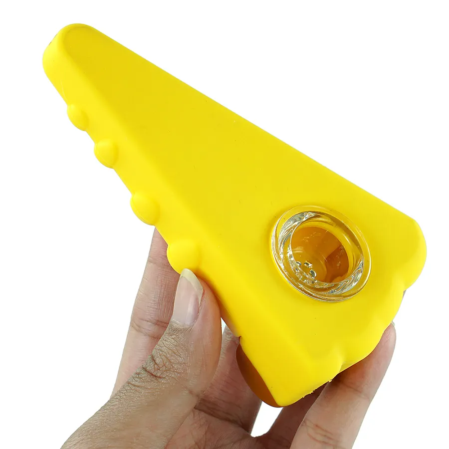 Pizza Hand Pipe Smoker Accessories Smoking Held Mini Pipes Colorful ...
