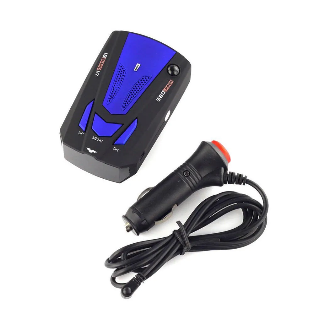 Car Radar Detector Tool 360 Degree Vehicle V7 Speed Voice Alert Alarm ...