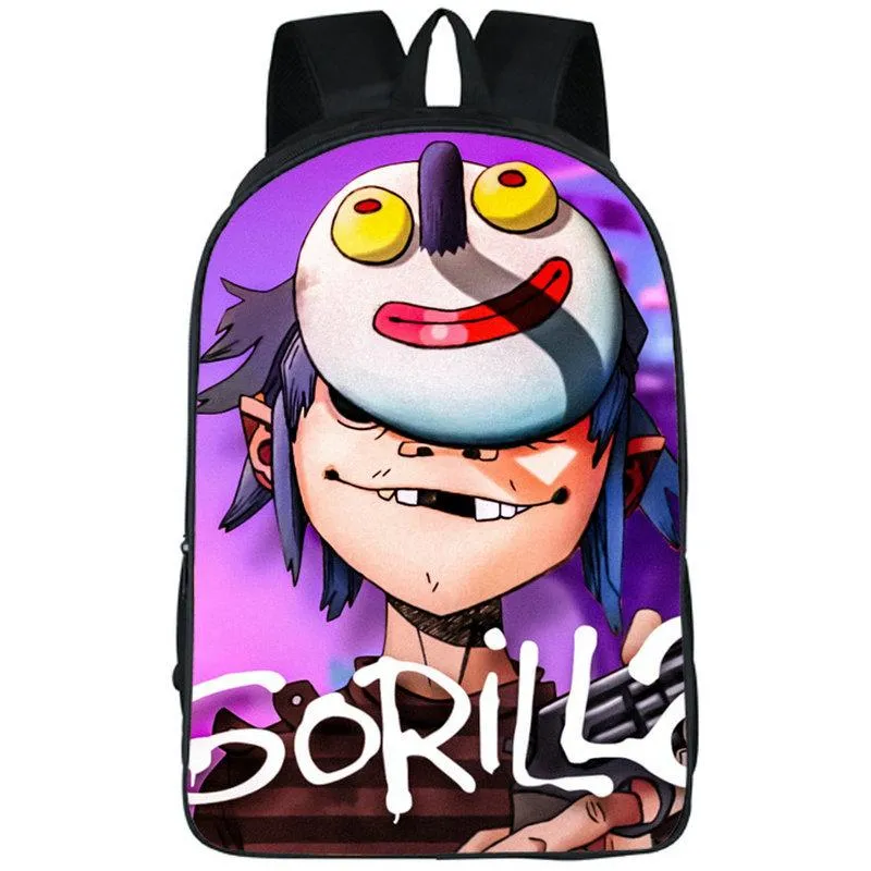 DHgate.com:Gorillaz Print Daypack Tank Girl Schoolbag Music Rucksack ...