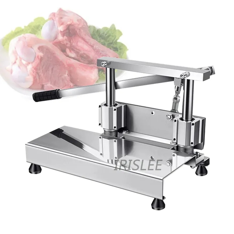 Heavy Duty Bone Cutter Manual Stainless Steel Meat Slicer Machine For ...