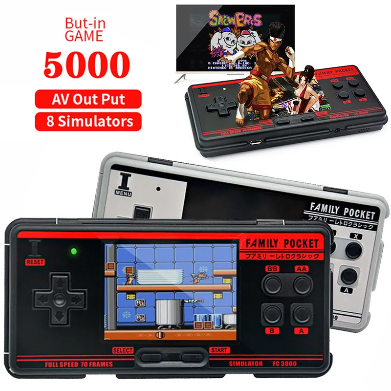 SIMULATOR FC3000 Handheld Game Console Pocket Retro Gaming With 5000 ...