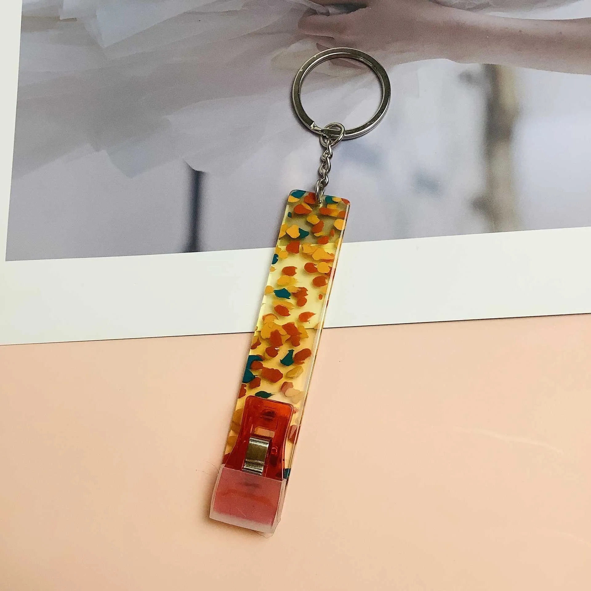 Rainbow Mini Credit Card Puller Resin Keychain Price With Cute Design ...