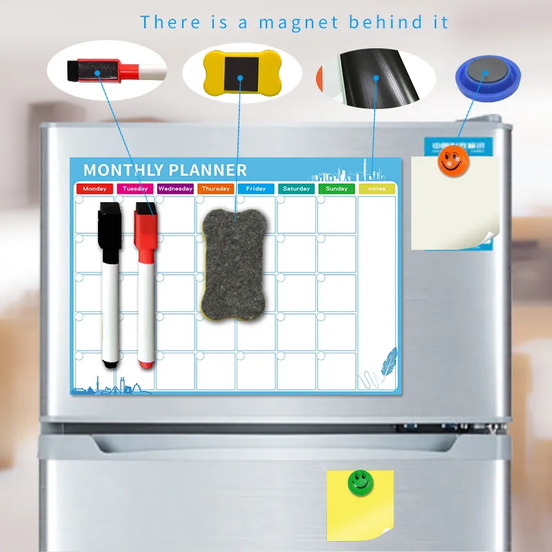 A3 Magnetic Refrigerator Whiteboard - 30x42cm Flexible Fridge White ...