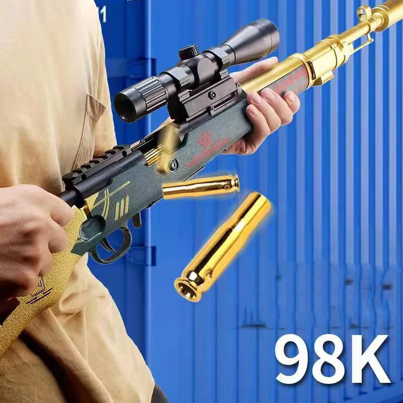 AWM M24 98K Soft Bullet Sniper Rifle Toy Gun Pneumatic Blaster Replica ...