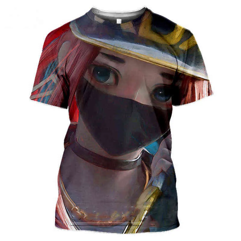 Wholesale League Of Legends Akali 3D Print T Shirts Breathable ...
