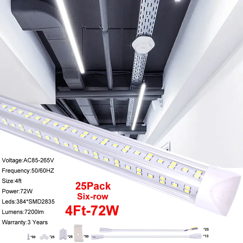 144W T8 LED Tube Integrated T5 Led Tube 4ft Light V Shaped Replace ...
