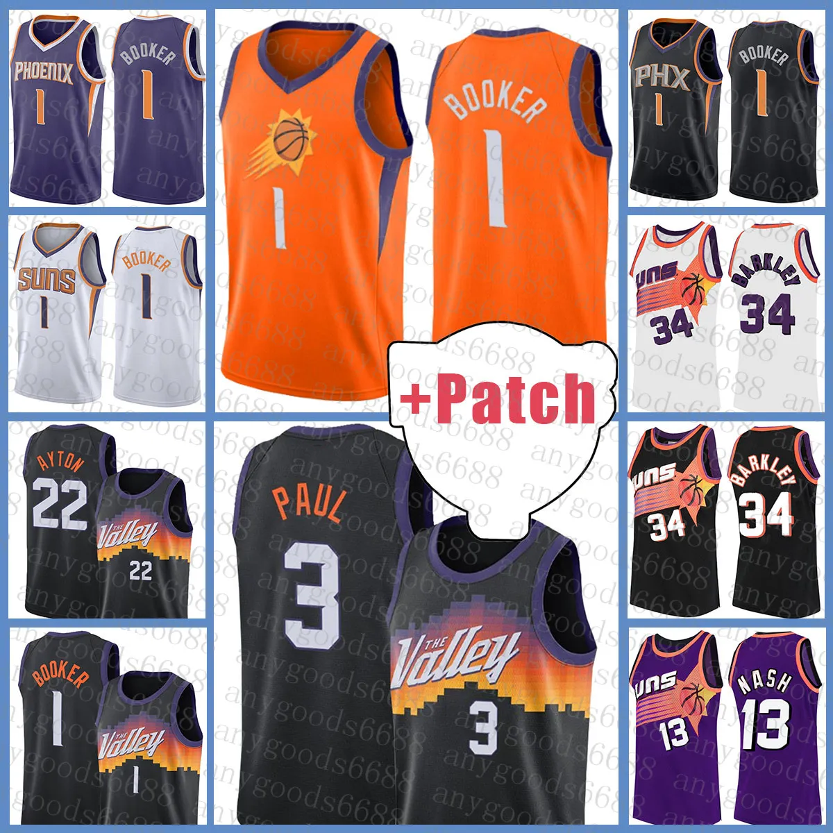 DHgate.com:2021 New Suns Basketball Jersey, Devin Booker, Chris Paul ...