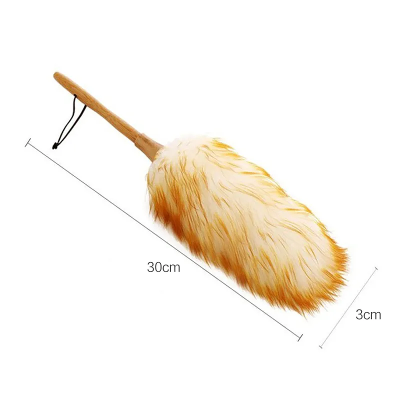 Lambswool Duster Brush Hand Dust Cleaner Non Static Anti Dusting Brush ...