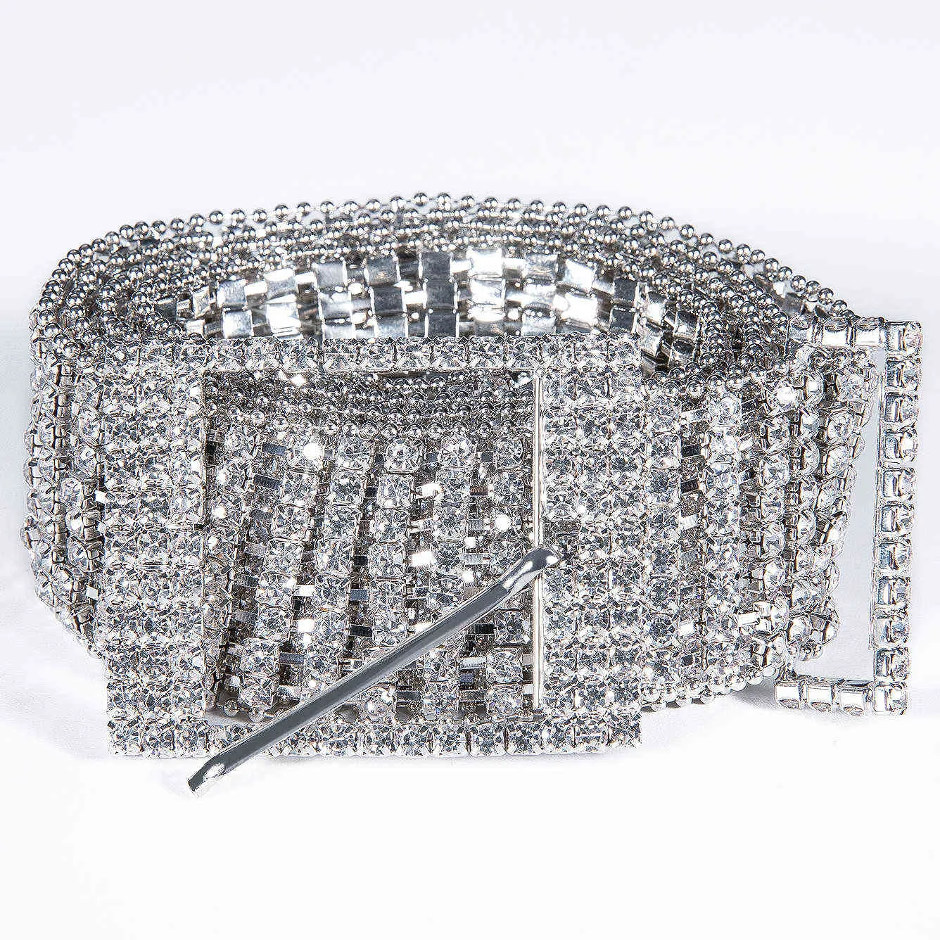 Luxury Rhinestone Belt Chain: Silver Crystal Diamond Waist Belt for ...