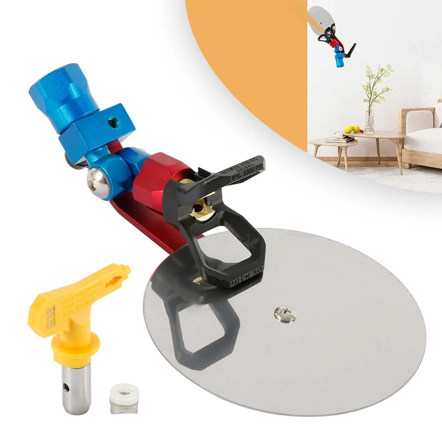 Wagner 7/8-Inch Spray Guide Accessory Tool with Anti-Splash Baffle and ...