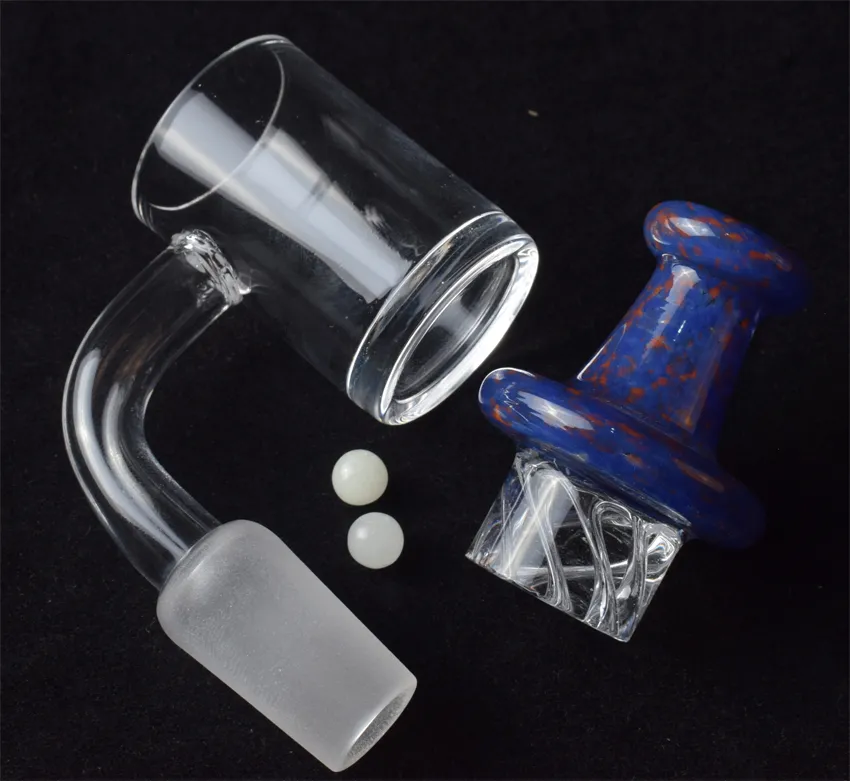 Quartz Banger Enail Set: 5mm Thick Quartz Nail With Colorful Carb Cap ...