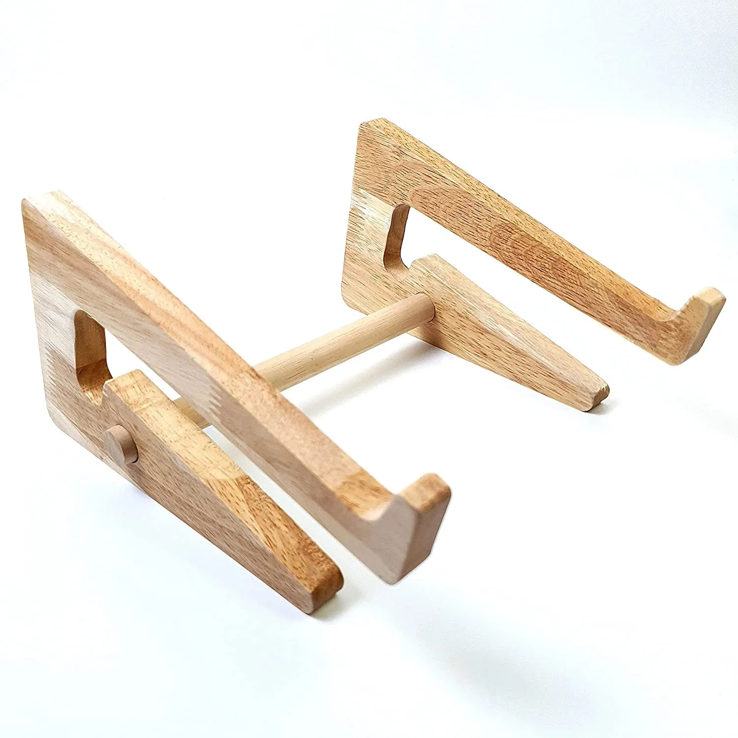 Wooden Laptop Stand for Desk 11-15 inch Adjustable Aluminium Alloy ...