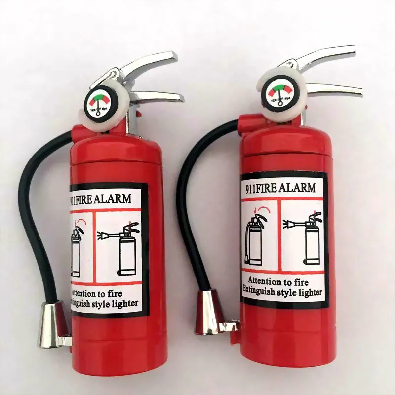 Fire Extinguisher Flashlight Lighter Metal Torch Free Fire Butane Gas ...