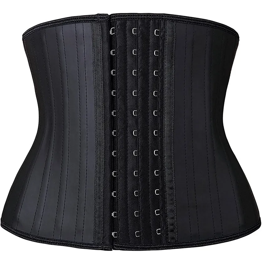 Shapewear Corset: Short Torso Waist Trainer Latex Body Shaper For Women ...