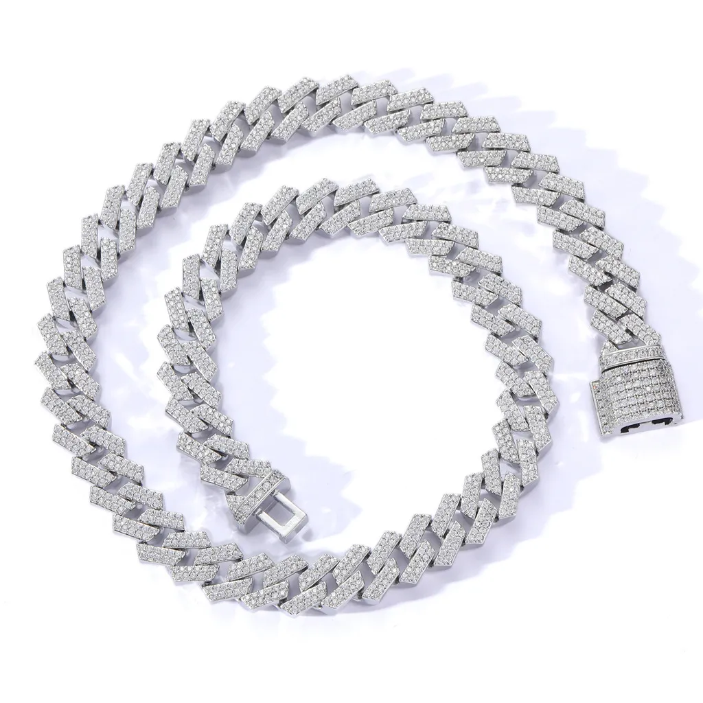 Premium Gold Plated Iced Out Cuban Chain Necklace - 12mm, 16-24 inch ...