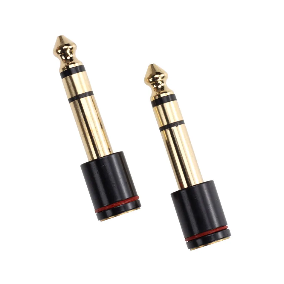 6.35mm Audio Jack 6.35mm (1/4") To 3.5mm Audio Jack Adapter - Gold ...
