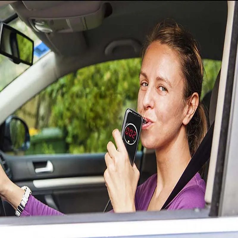 LCD Screen Alcohol Portable Breathalyzer Police Detector With ...