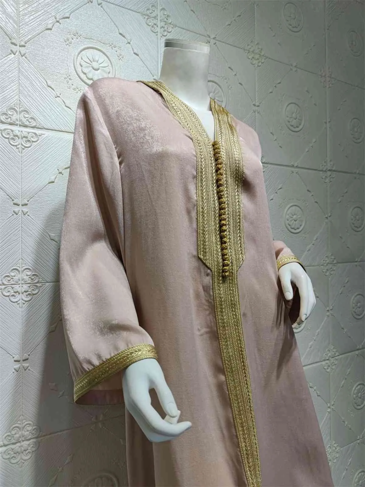 Siskakia Dubai Árabe Musulmán Abaya Vestido Para Mujeres Otoño 2020 ...